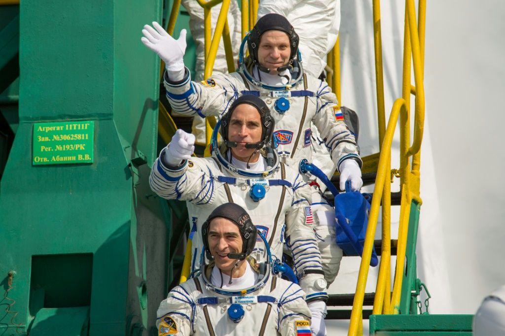 Three-man US-Russian Crew Returns To Earth From ISS