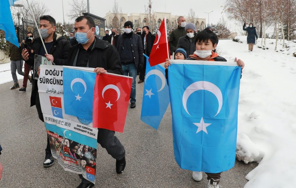 Hundreds Of Uyghurs Protest Chinese Minister's Turkey Visit