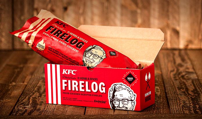 KFC Brings Back Its Fried Chicken-Scented Firelogs